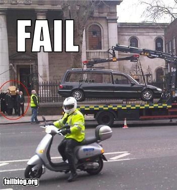 Towing fails on video